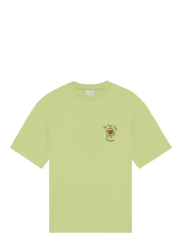 Drole De Monsieur Rose Slogan T-shirt - Green