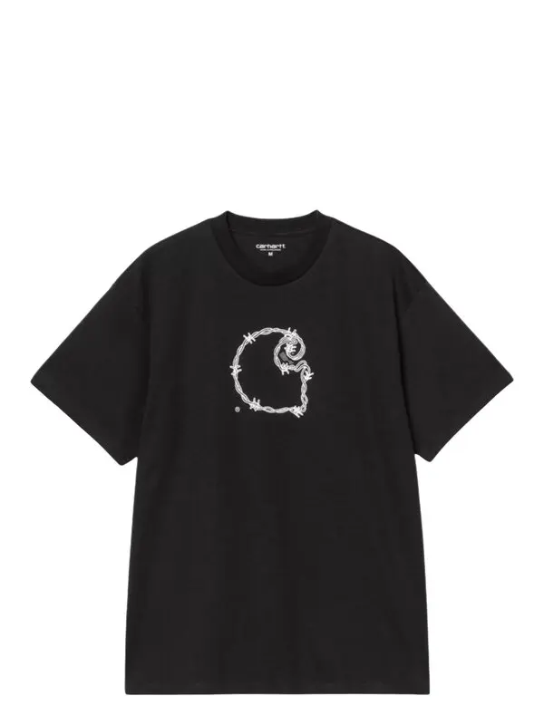 Carhartt Work In Progress Logo Cotton T-shirt - Black