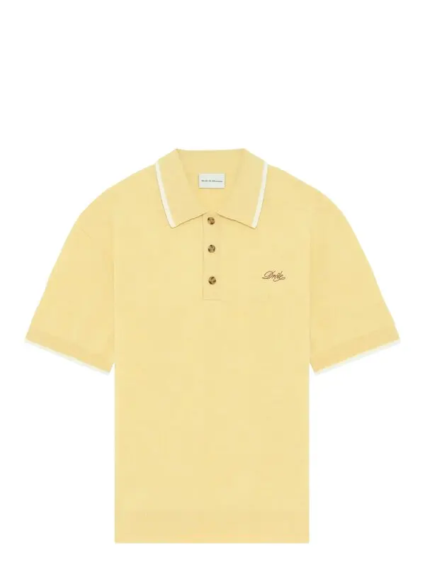 Drole De Monsieur Polo Shirt With Logo - Yellow