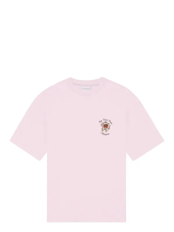 Drole De Monsieur Rose Slogan T-shirt - Pink