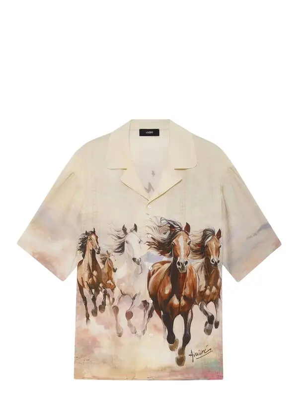 Amiri Horses Camp Shirt - Multi