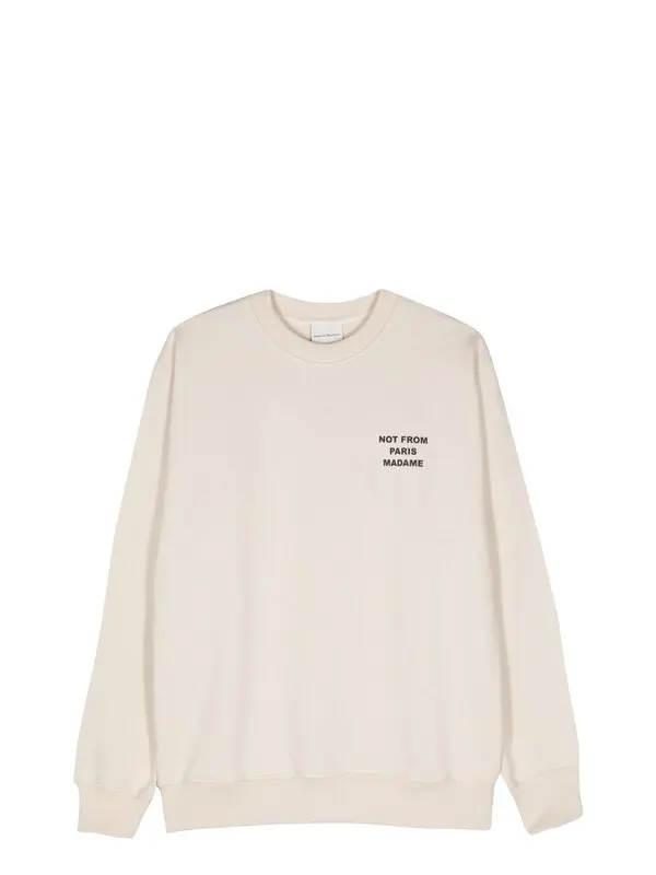 Drole De Monsieur Le Sweatshirt Slogan - White