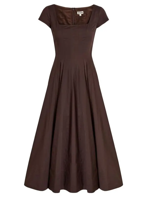 Staud Wells Dress - Brown