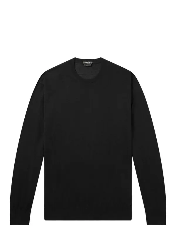 TOM FORD Cashmere Crewneck Sweater - Black
