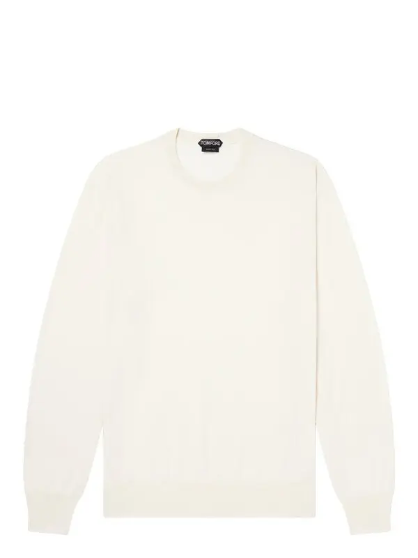 TOM FORD Cashmere Crewneck Sweater - Neutrals