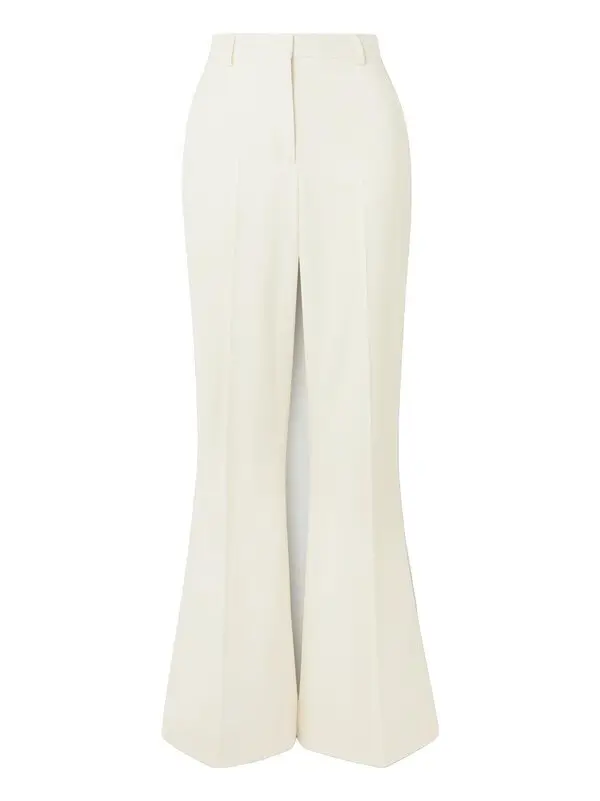Stella McCartney Wool-twill Flared Pants - Neutrals