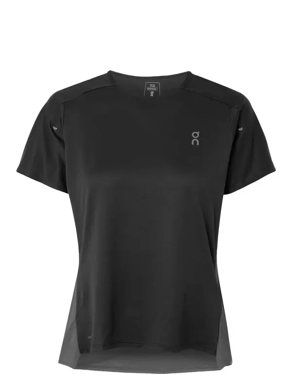 On Performance-t Stretch-mesh T-shirt - Black