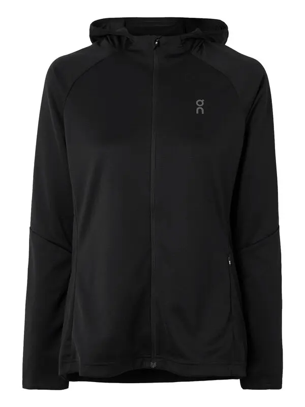 On Climate Recycled Stretch-jersey Hooded Jacket - Black