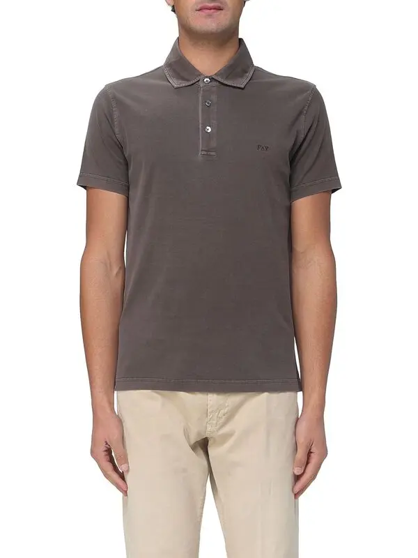 FAY Polo Shirt - Brown