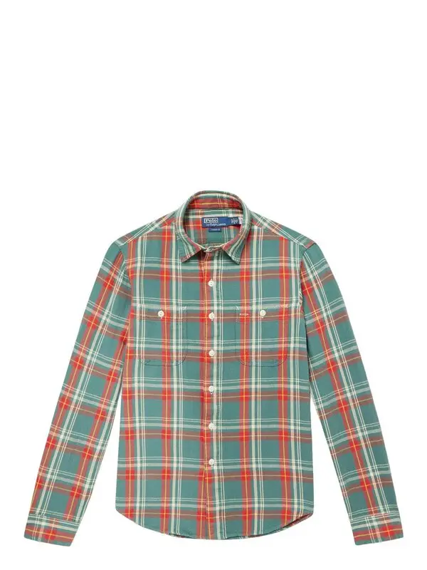 Polo Ralph Lauren Checked Cotton-flannel Shirt - Green