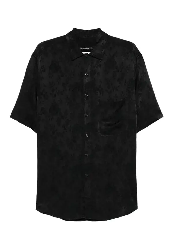 SONG FOR THE MUTE Short-sleeve Oversized Shirt - Black