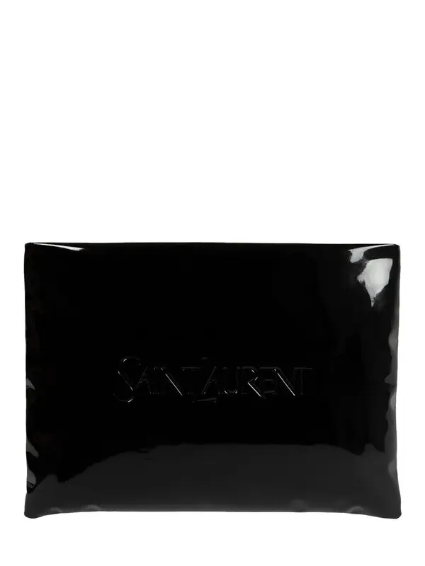 Saint Laurent Large Puffy Pouch - Black