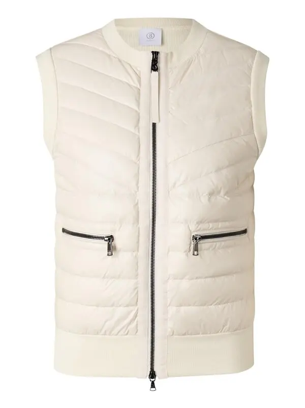 Bogner Zira Down Knitted Vest - Cream