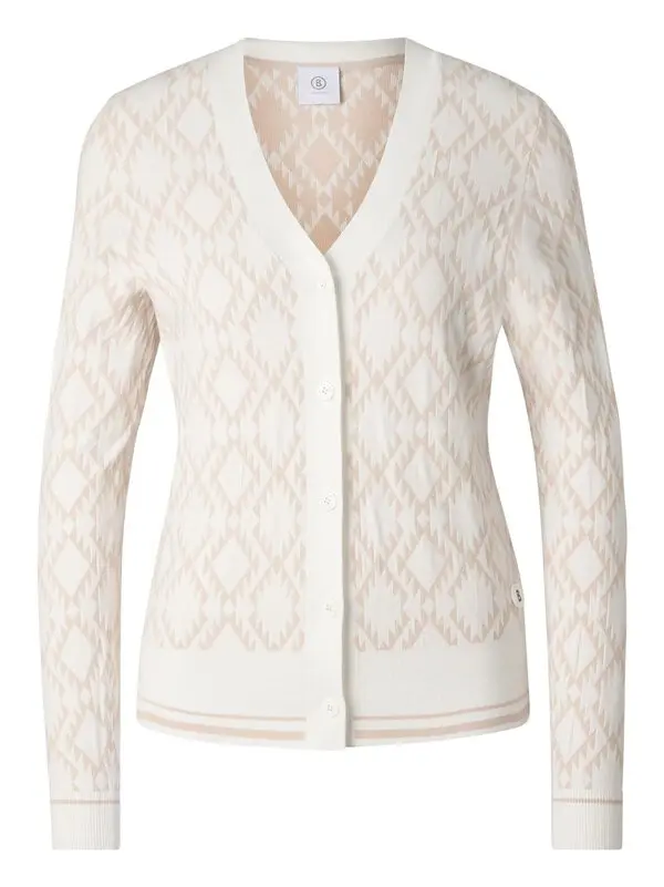 Bogner Amber Knit Jacket - Cream/sand