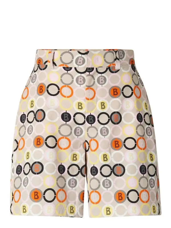 Bogner Eleni Graphic Printed Shorts - Sand/orange/grey