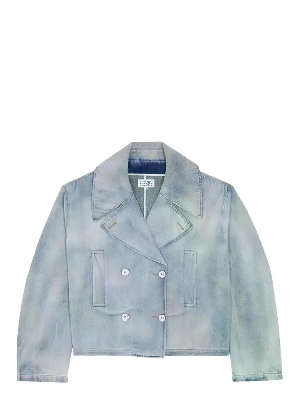 MAISON MARGIELA Buttoned-up Cotton Jacket - Blue
