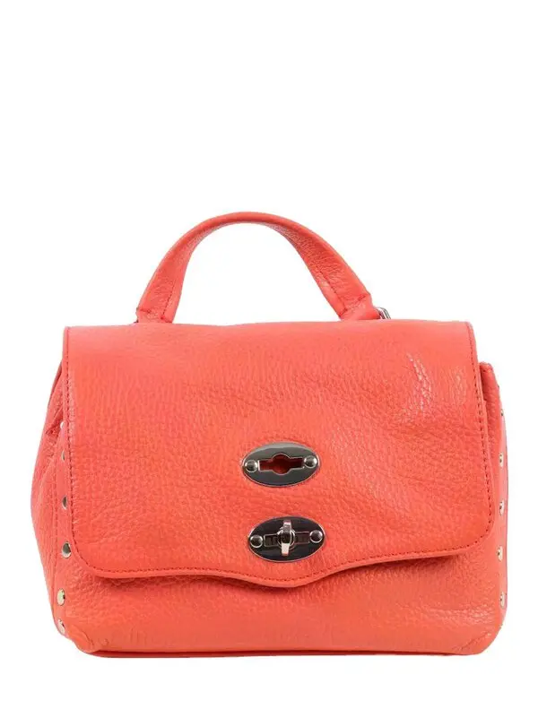 ZANELLATO Postina® Tote Bag With Studded Embellishments - Orange