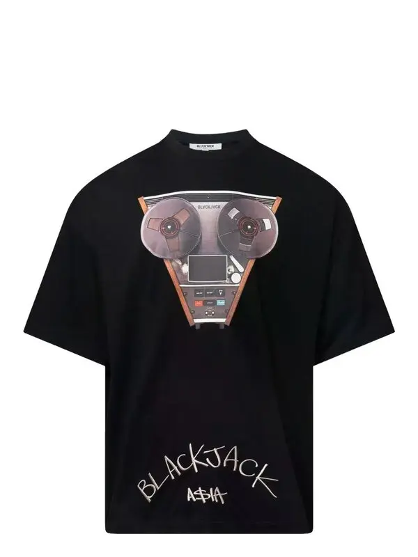 BLACKJACK Graphic-print T-shirt - Black