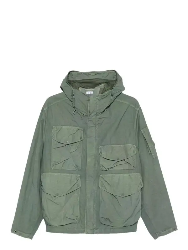 C.P. COMPANY Chest-pocket Hooded Jacket - Green