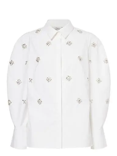 Huishan Zhang Luz Jewel-embellished Shirt - White