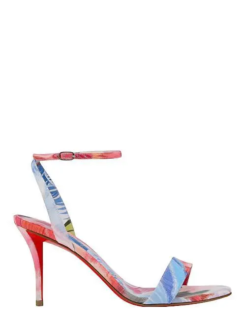 CHRISTIAN LOUBOUTIN Miss Z 80 Heeled Sandals - Peonies Multi