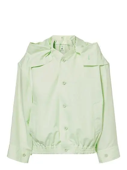 Issey Miyake Woven Carrier Jacket - White Green