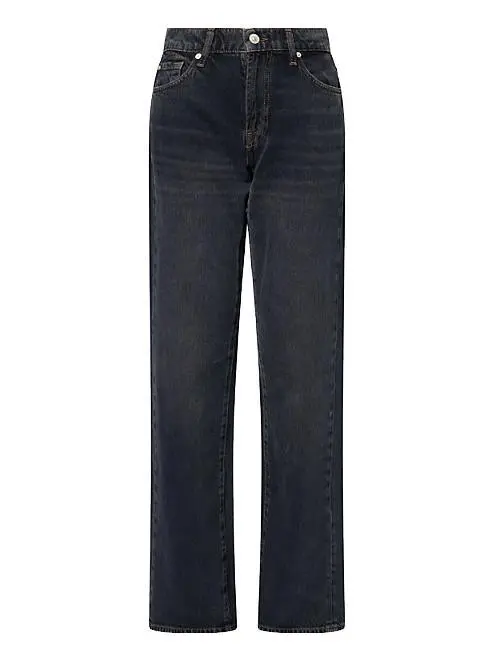7 For All Mankind Tess Straight-leg Denim Jeans - Stormwave