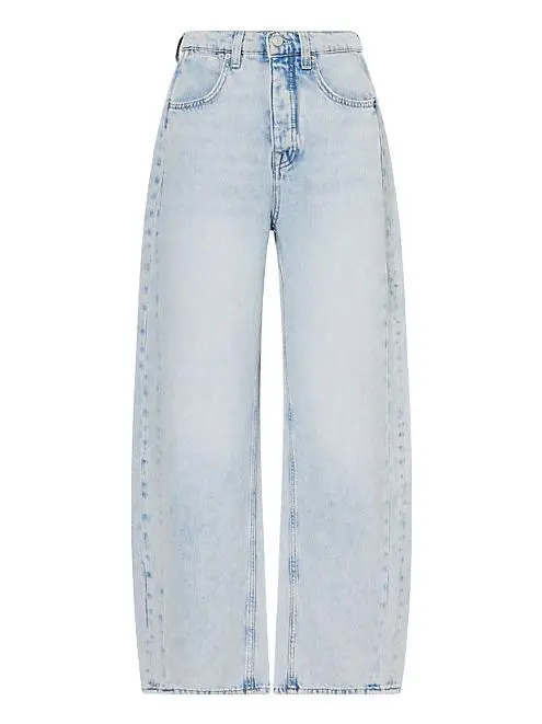 Free People Truro Wide-leg Denim Jeans - Beach Please