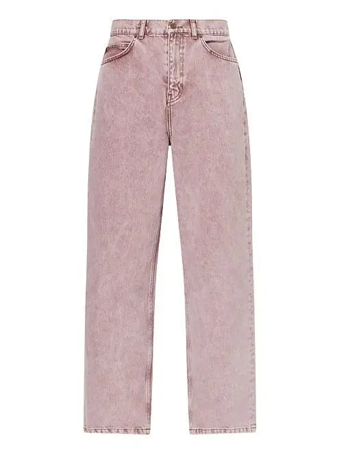 LES DEUX Roi Wide-leg Denim Jeans - Light Pink
