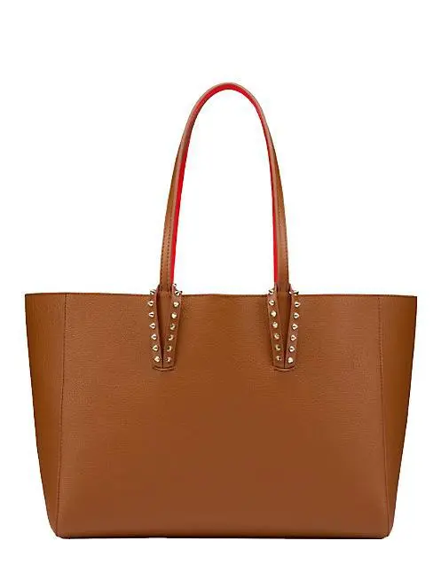 CHRISTIAN LOUBOUTIN Calf-leather Cabata Soft Small Tote Bag - Cuoio/gold