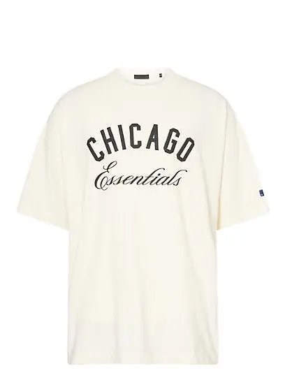 Fear Of God Mlb 90's Sport Chicago White Sox Text-print Cotton T-shirt - Cream White