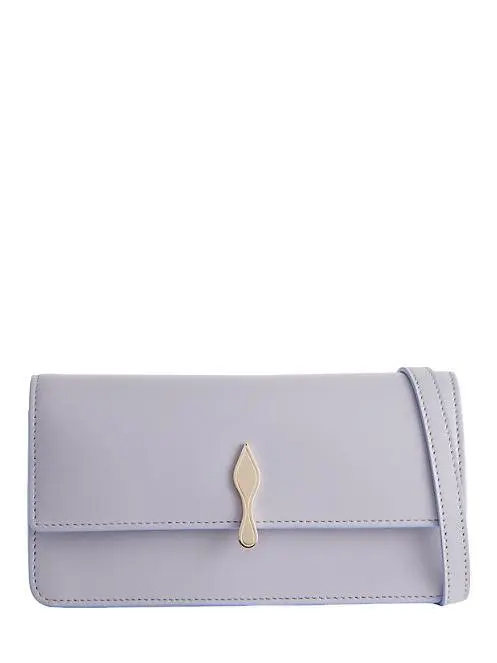 CHRISTIAN LOUBOUTIN Bettina Mini Leather Bag - Jumbo Grey/gold