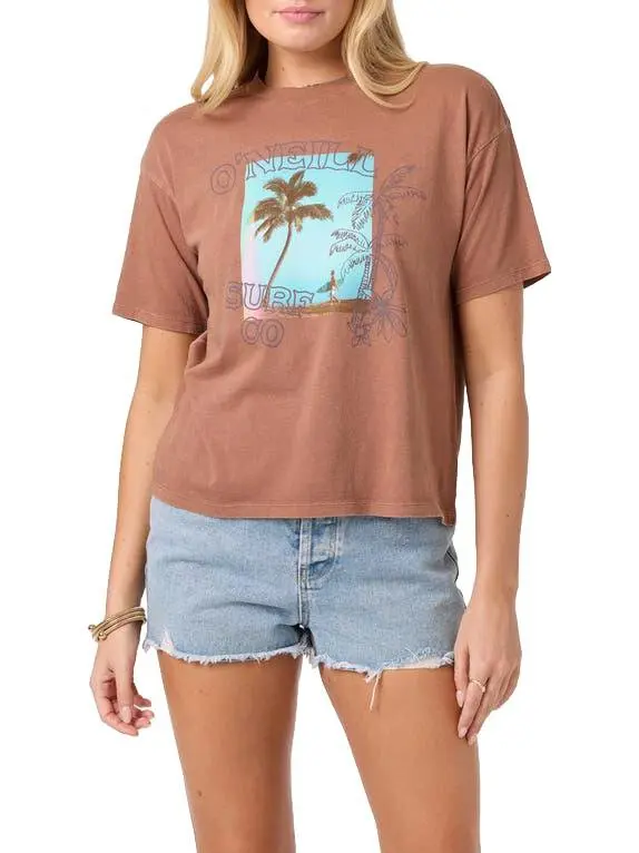 O'Neill Doodles Easy Graphic T-shirt - Carob Brown