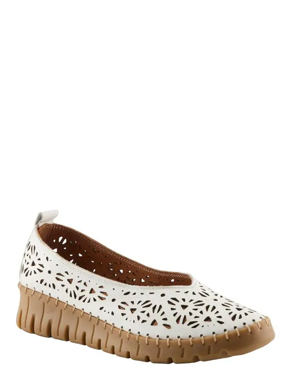 SPRING STEP SHOES Carosa Platform Sneaker - White
