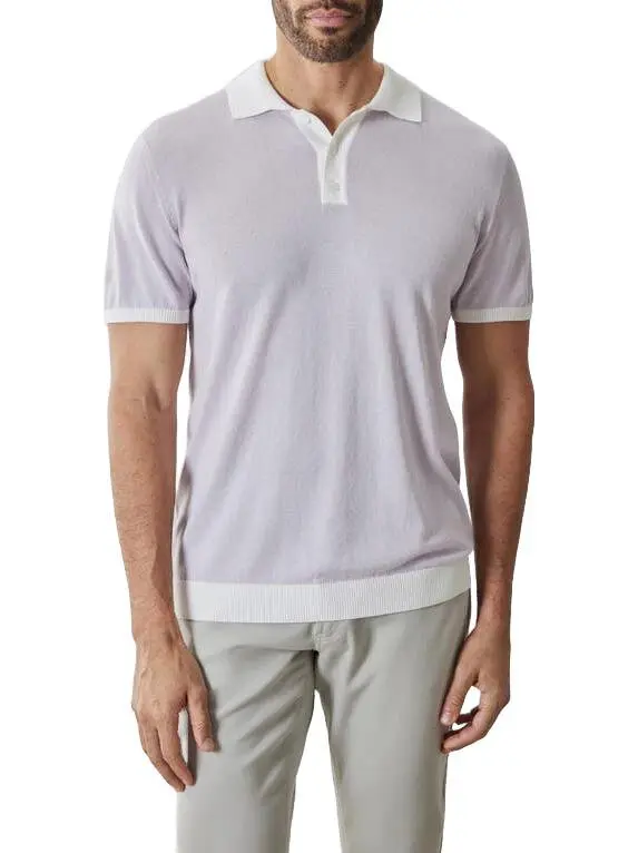 Robert Barakett Jorren Polo Sweater - Lavender