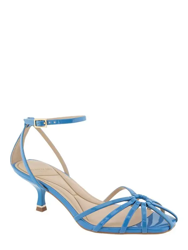 KENNETH COLE Genevieve Ankle Strap Sandal - Blue Patent