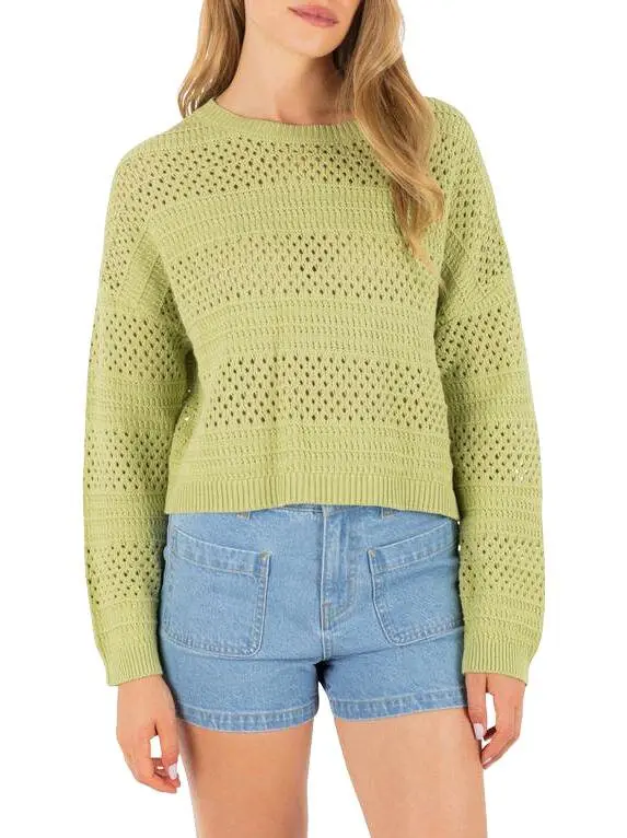 Hurley Simple Times Cotton Sweater - Fern