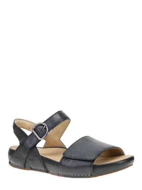 Dansko Ankle Strap Slide Sandal - Black