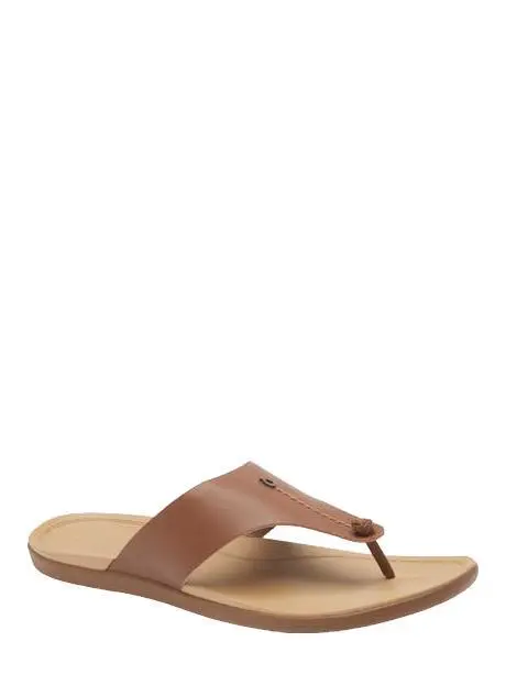 Olukai Ho'opio Mele Flip Flop - Toffee/warm Sand