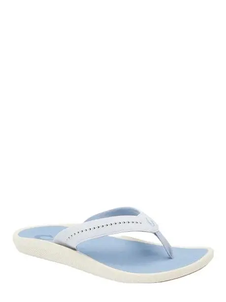 Olukai Ulele Water-resistant Flip-flop - Lanai Breeze/ocean Fog