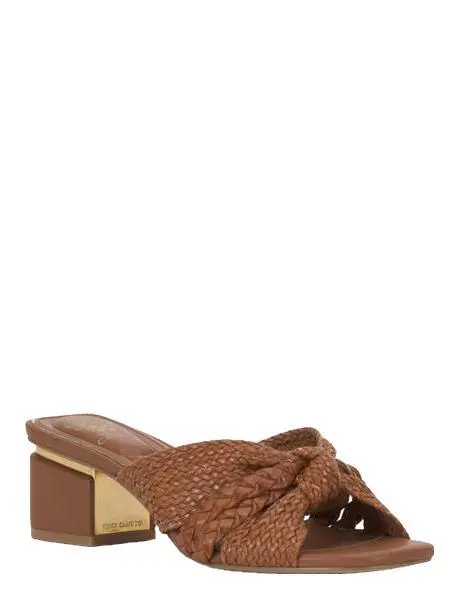 Vince Camuto Atemly Block Heel Sandal - Golden Walnut
