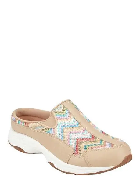 Easy Spirit Traveltime Slip-on Sneaker - Light Natural Chevron