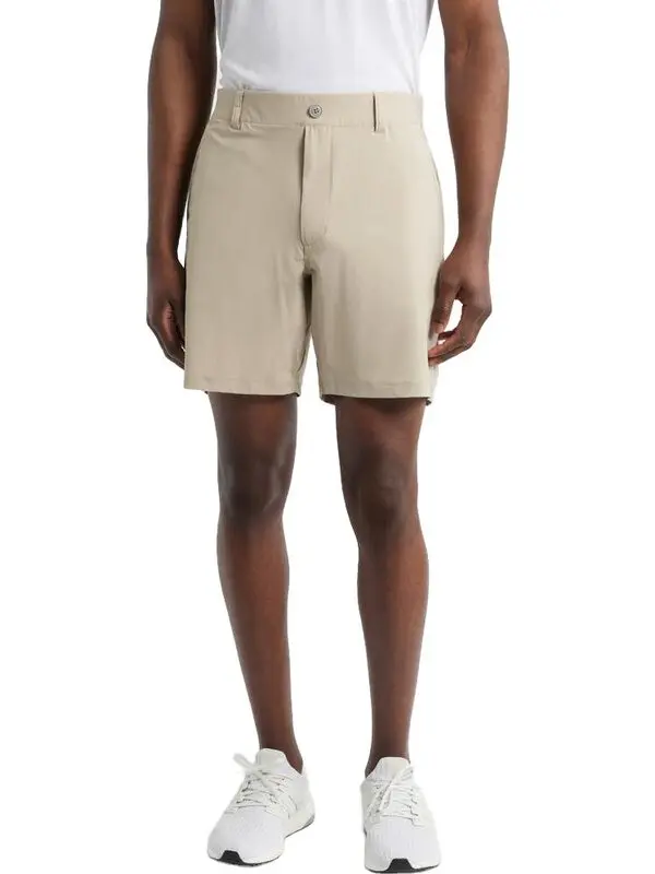 Johnnie-o Fusion Stretch Nylon Chino Shorts - Khaki