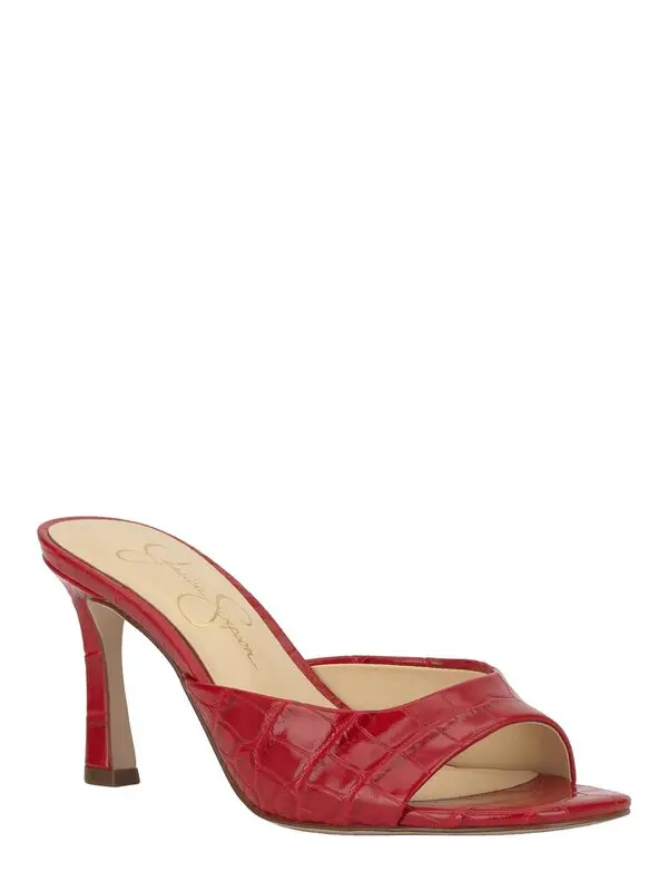Jessica Simpson Cennet Stiletto Sandals - Red Muse