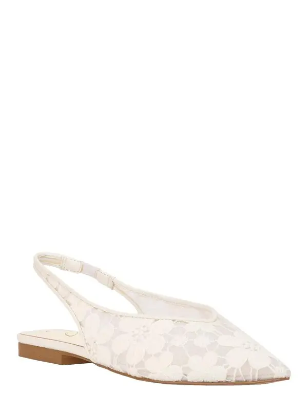 Jessica Simpson Mezzah Slingback Flat - Bright White