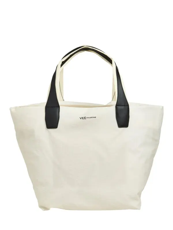 VEECOLLECTIVE Medium Porter Essence Tote - Off-white Paper White
