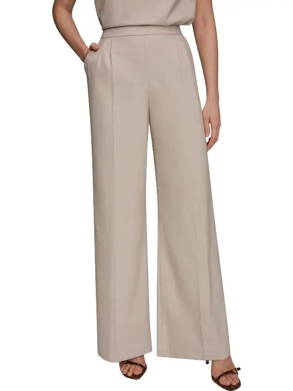 Donna Karan New York High-waisted Wide-leg Trousers - Tuscan Grey