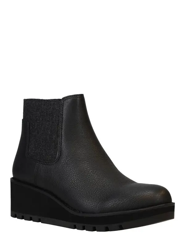 Eileen Fisher Chelsea Wedge Bootie - Black