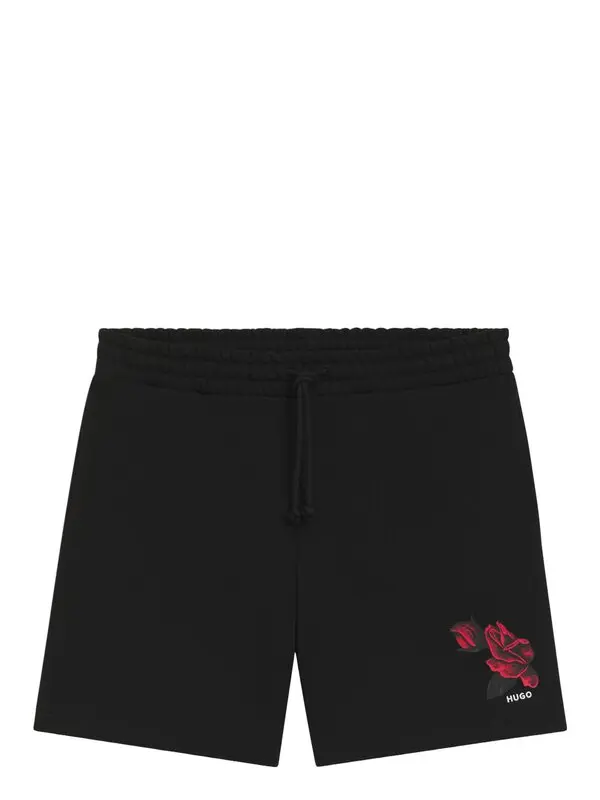 Hugo Cotton Terry Shorts - Black