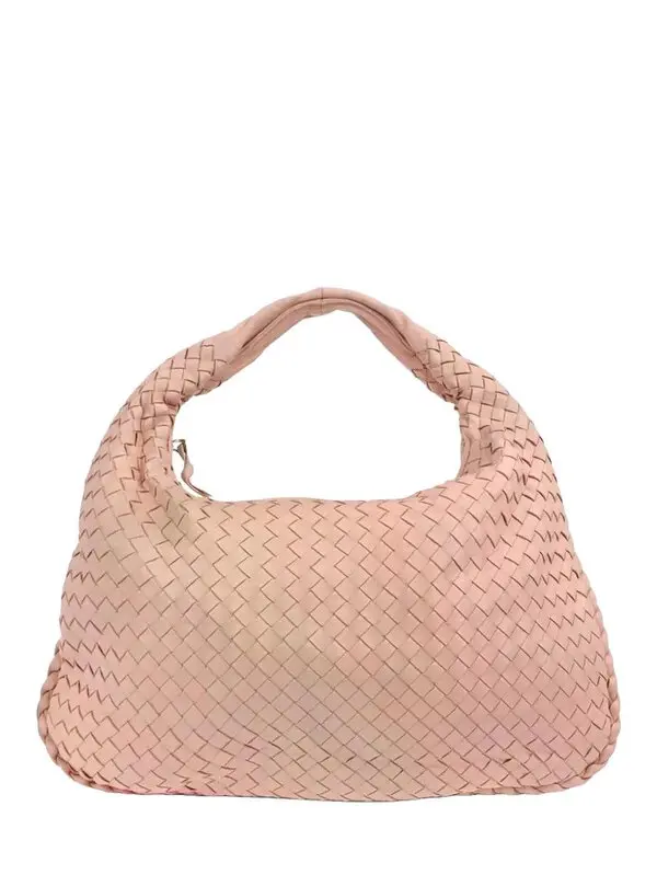 Bottega Veneta 1990-2000s Intrecciato Shoulder Bag - Pink